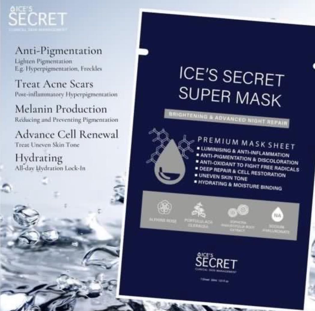 Ice secret super mask, Beauty & Personal Care, Face, Face Care on Carousell