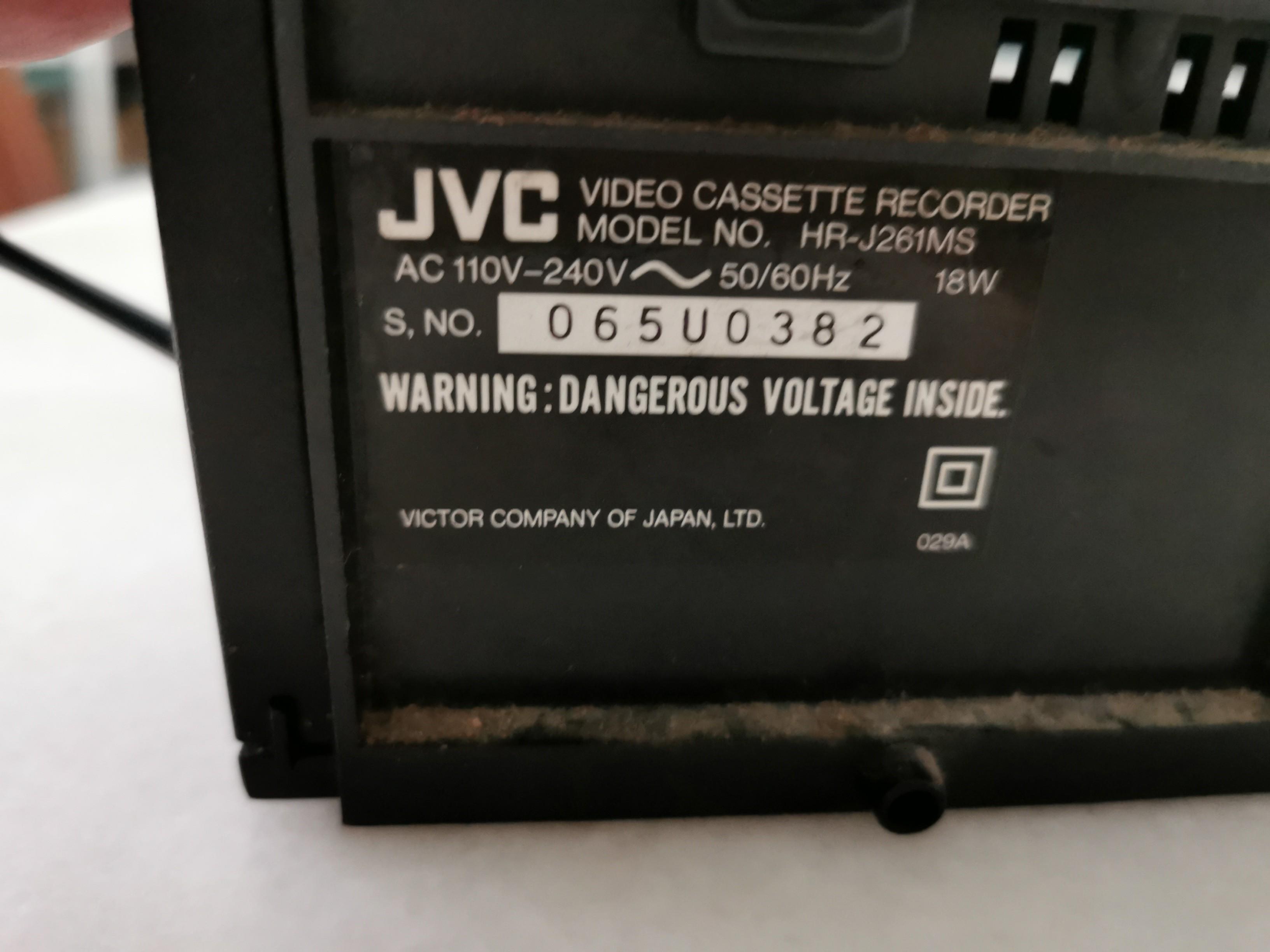 Jvc vcr with cabin bag, Computers & Tech, Office & Business Technology ...