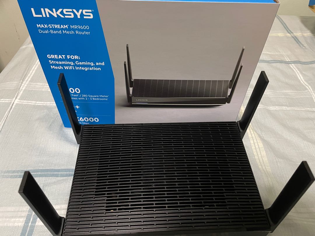 Linksys Dual-Band Mesh WiFi 6 Router (MR9600), Computers & Tech, Parts ...