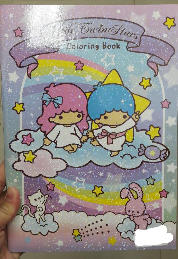 little twin stars coloring book