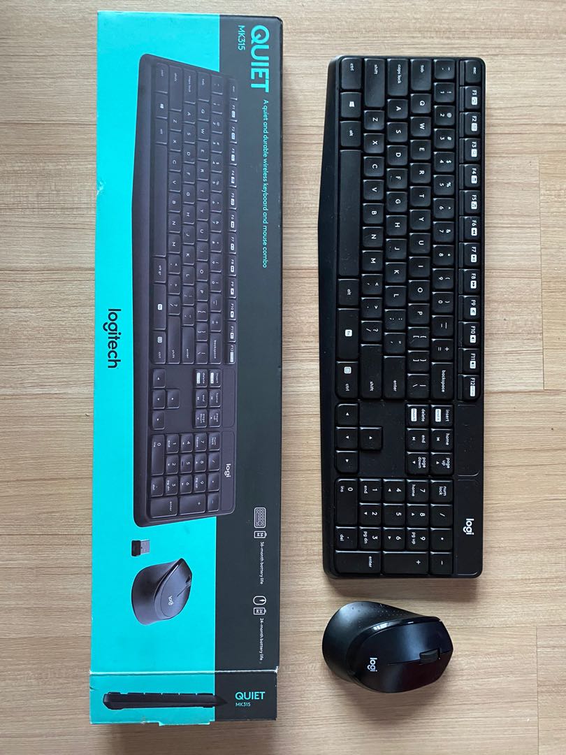 Logitech Silent Wireless Keyboard Mouse Set Computers And Tech Parts And Accessories Computer