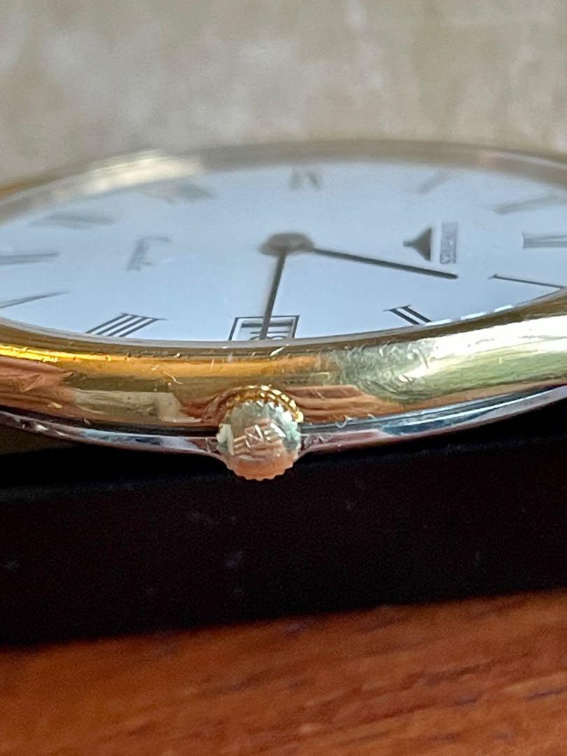 VERY RARE Longines Vintage Quartz slim watch Roman Dials without second ...