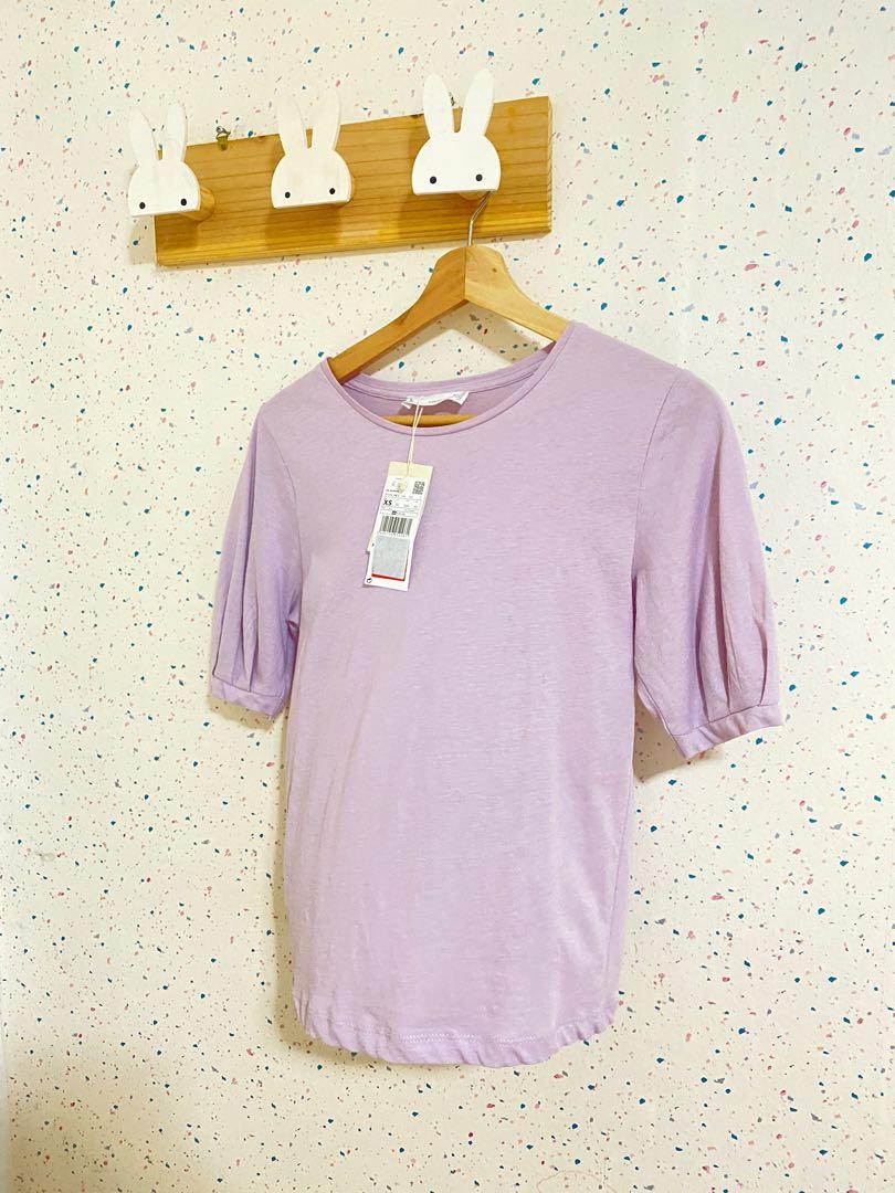Mango Lilac Top, Women's Fashion, Tops, Shirts on Carousell