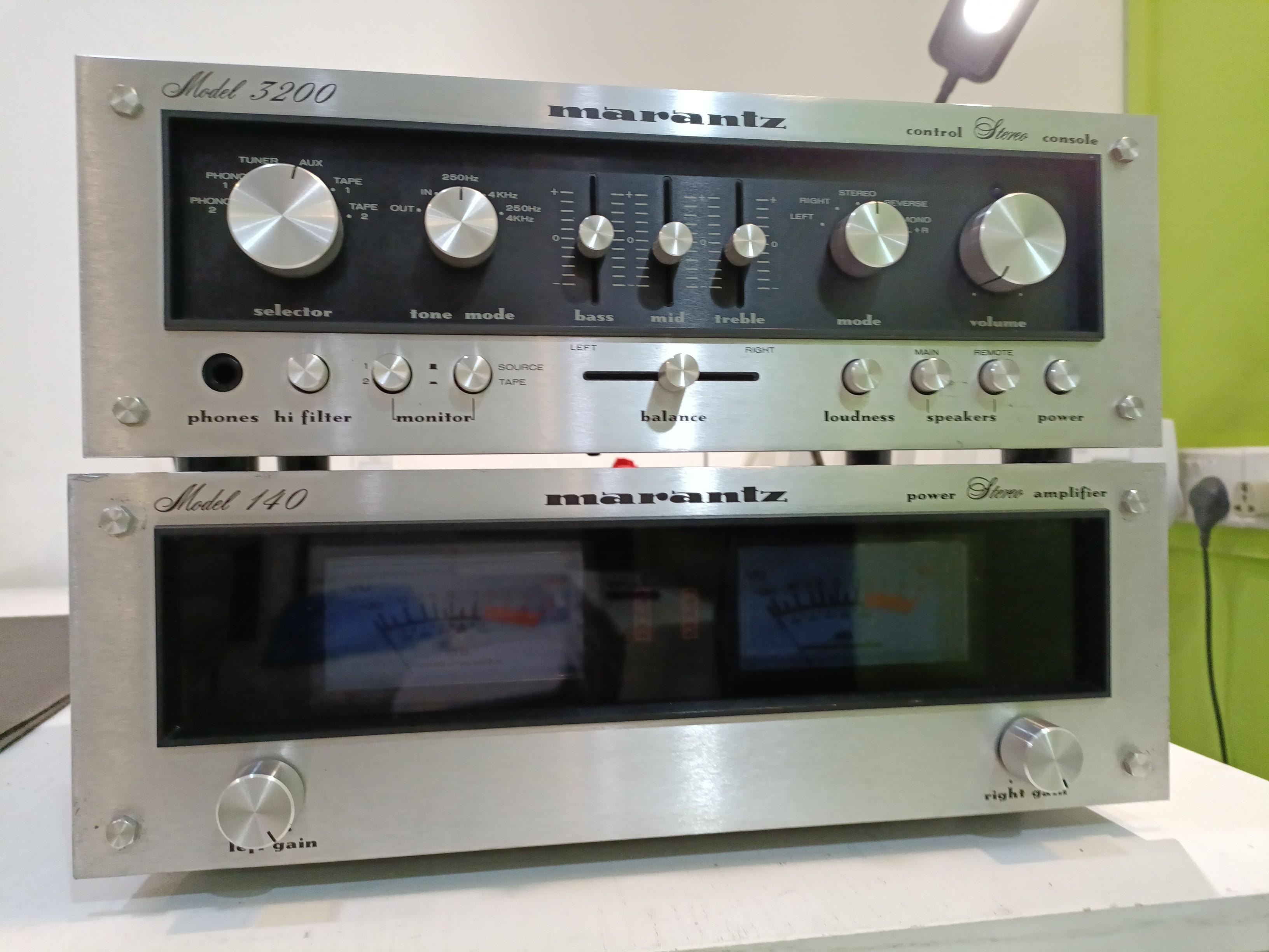 Marantz preamp(preamplifier) 3200& power amplifier 140(power amp ...