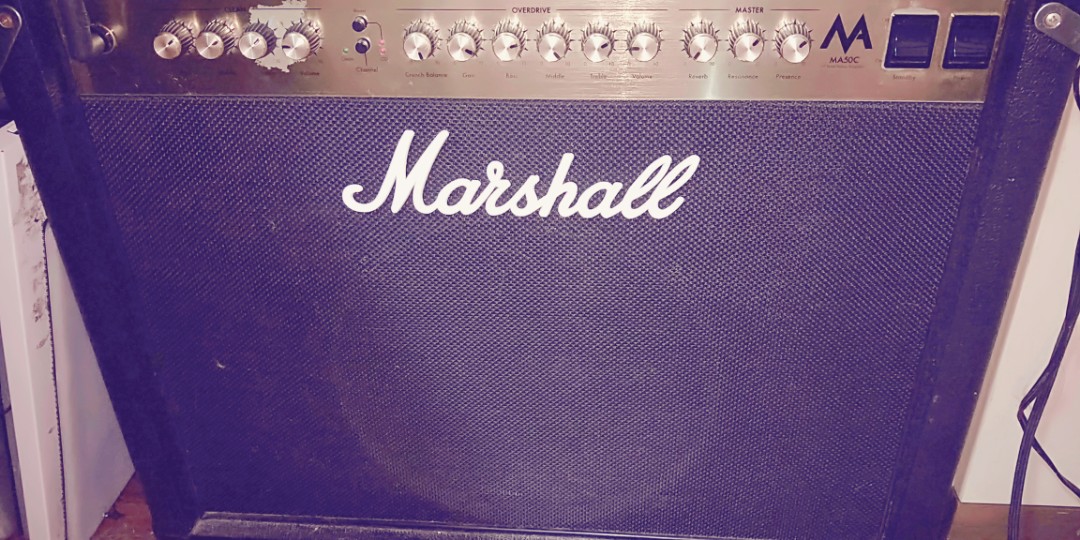 Marshall amp guitar MA50C 50 watt valve tube, Hobbies & Toys, Music ...