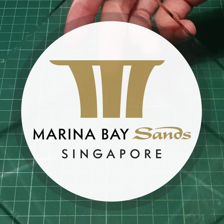 MBS Marina Bay Sands Singapore Souvenir Cling Decals . Car Decals ...