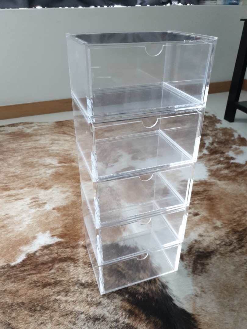 Muji acrylic stackable boxes, Furniture & Home Living, Furniture ...