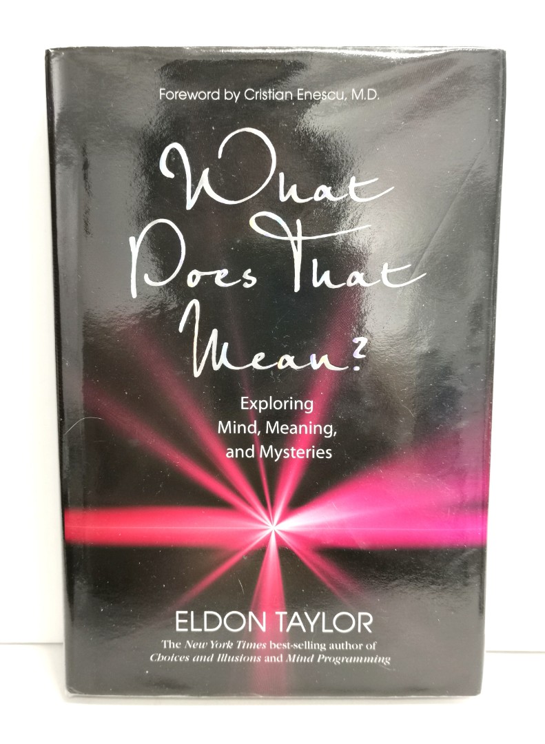 《ORIGINAL HARDCOVER + An In-Depth Exploration of The Mind, Meaning, And ...