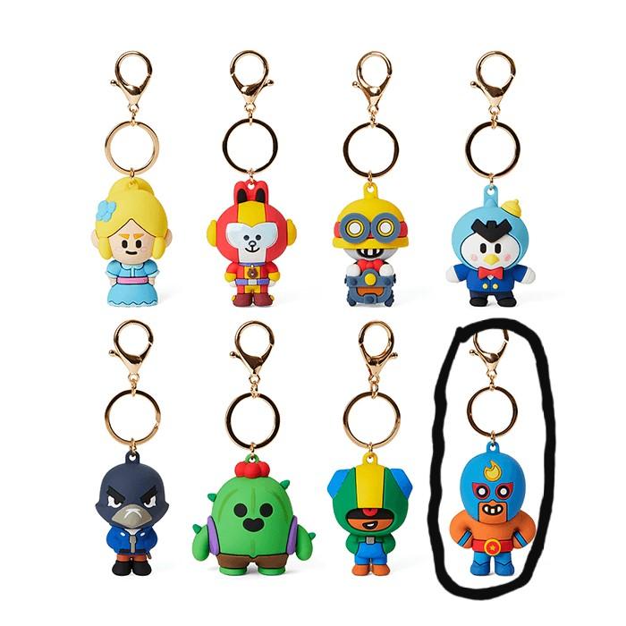 Official Line Friends X Brawl Stars El Primo Figurine Keyring Toy (From ...