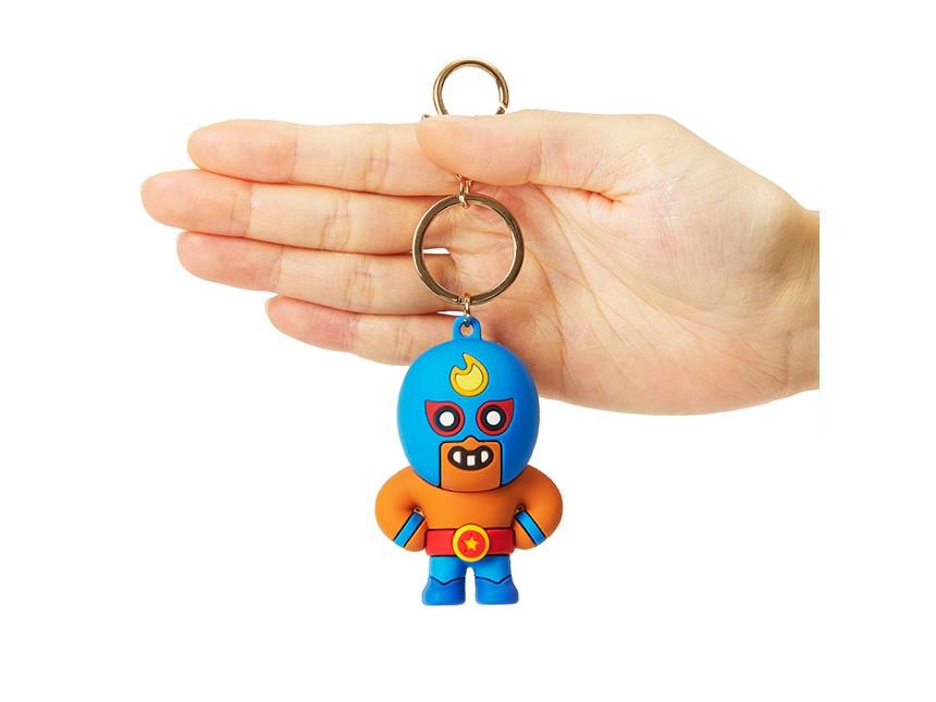 Official Line Friends X Brawl Stars El Primo Figurine Keyring Toy (From ...