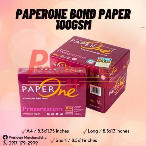 Paper One 100GSM (A4,Short,Long), Hobbies & Toys, Stationary & Craft ...