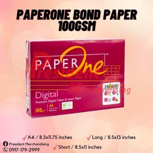 Paper One 100GSM (A4,Short,Long), Hobbies & Toys, Stationary & Craft ...