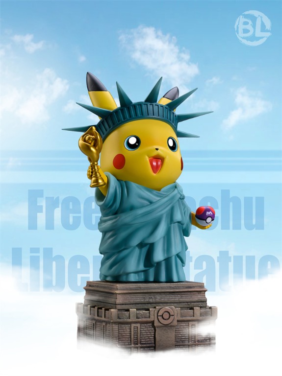 [PO] BL STUDIO - POKEMON PIKACHU COSPLAY STATUE OF LIBERTY FIGURE ...