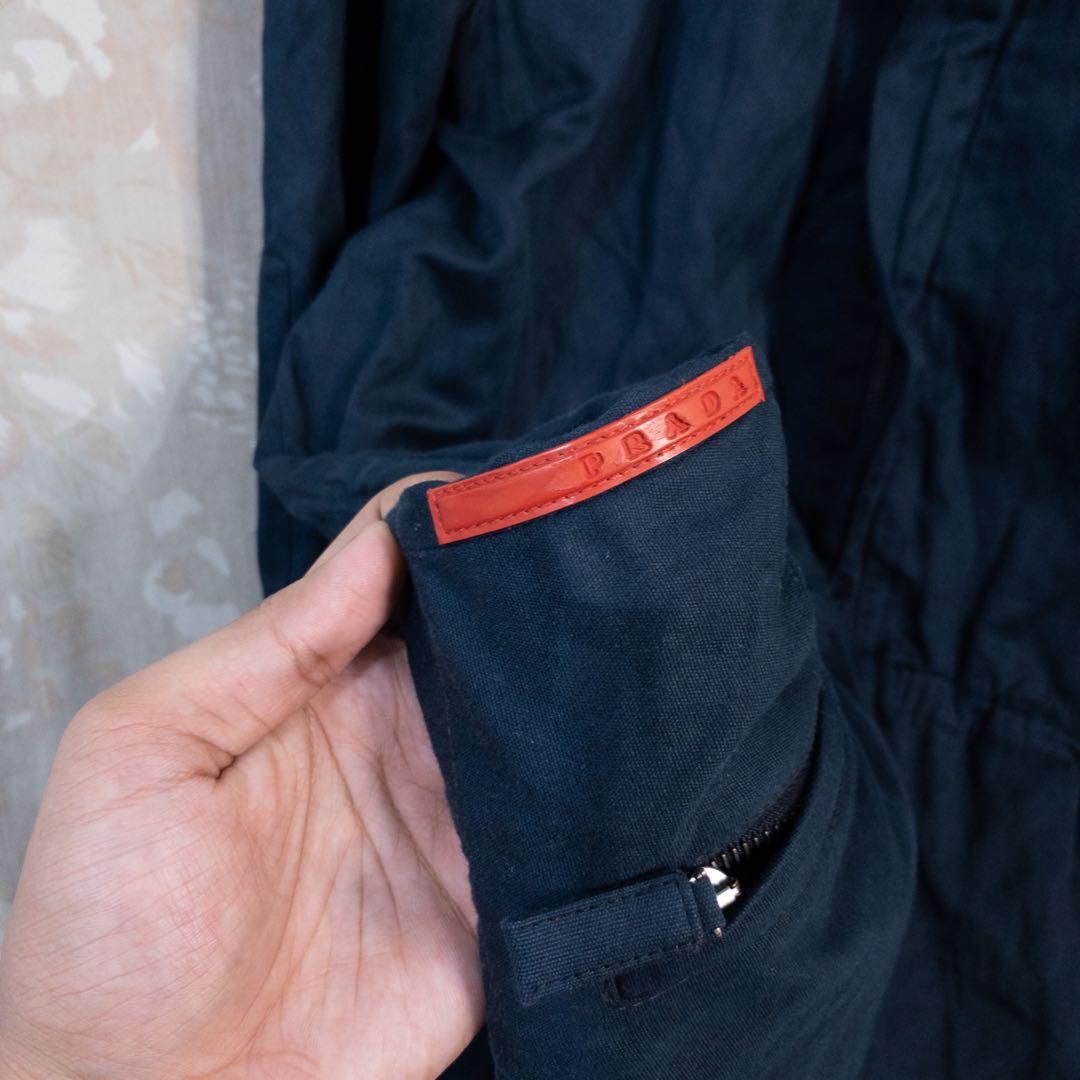 PRADA Coach Jacket in Navy Modello Label, Luxury, Apparel on Carousell