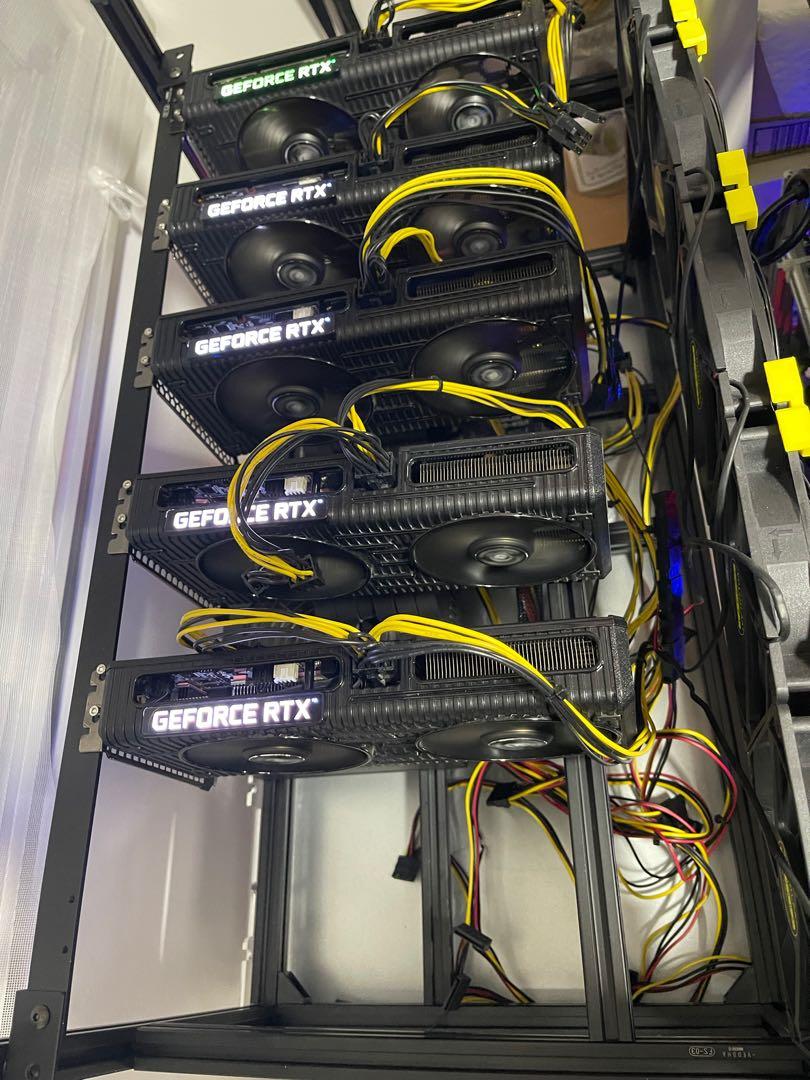 RTX 3060 Mining Rig 245mh/s, Computers & Tech, Parts & Accessories ...