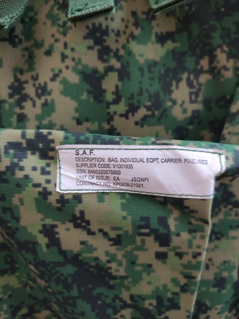 SAF Camo Backpack,Individual Equipment, Carrier, Pixelised., Men's ...