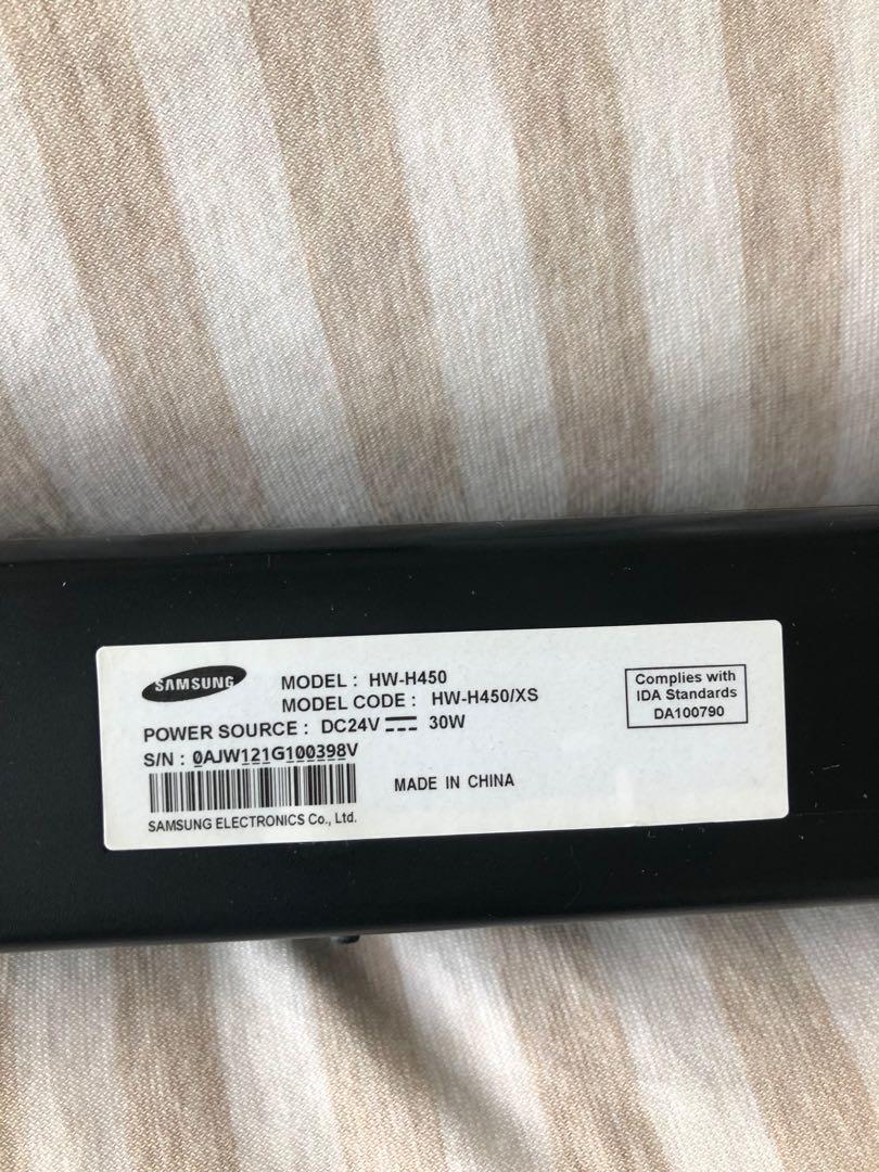 Samsung sound bar model HW-450, Audio, Soundbars, Speakers & Amplifiers ...