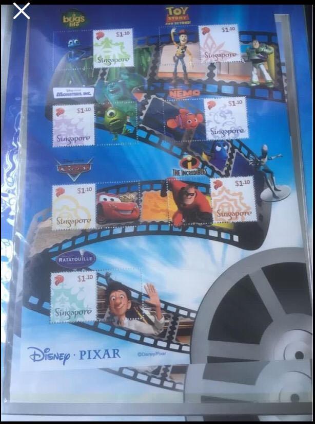 special edition disney & PIXAR stamp collection, Hobbies & Toys ...
