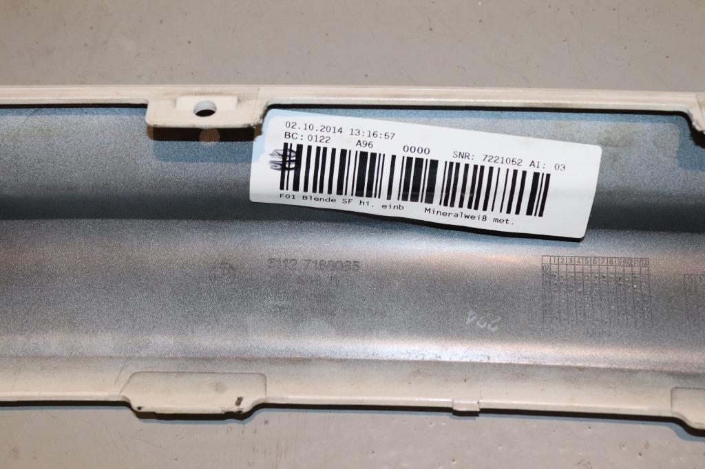 Used Original BMW 7 Series FO1,FO2 Rear Diffuser 51127188065, Auto ...