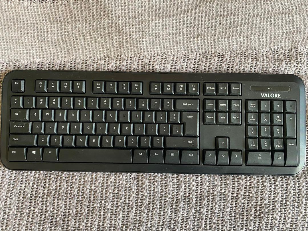 VALORE Wireless keyboard and mouse (USB dongle) - WFH essential ...