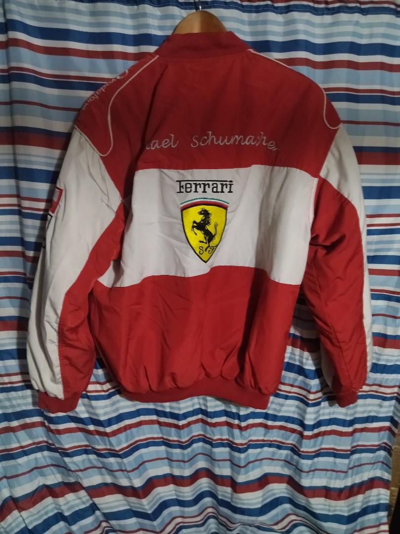 Vintage Ferrari Racing Jacket michael schumacher, Men's Fashion, Coats ...
