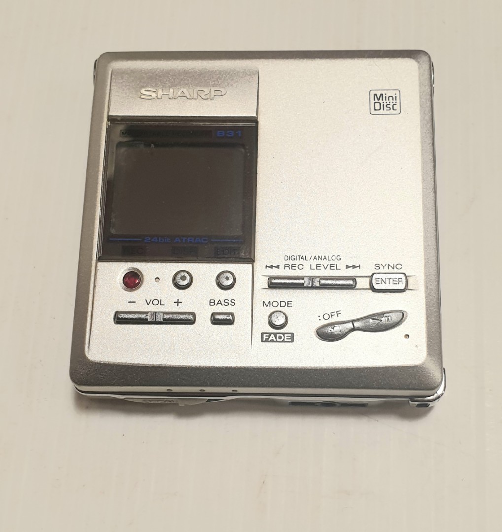 vintage sharp mini disc player, Audio, Portable Music Players on Carousell