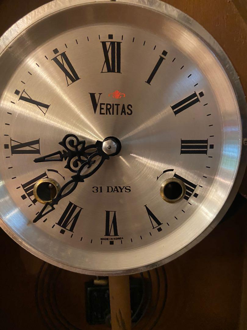 Vintage “Veritas 31 day”Counter or Wall Clock, Hobbies & Toys ...