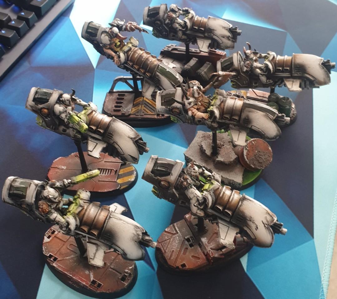 Warhammer 40k Death Guard Jet Bikes x 7, Hobbies & Toys, Toys & Games ...