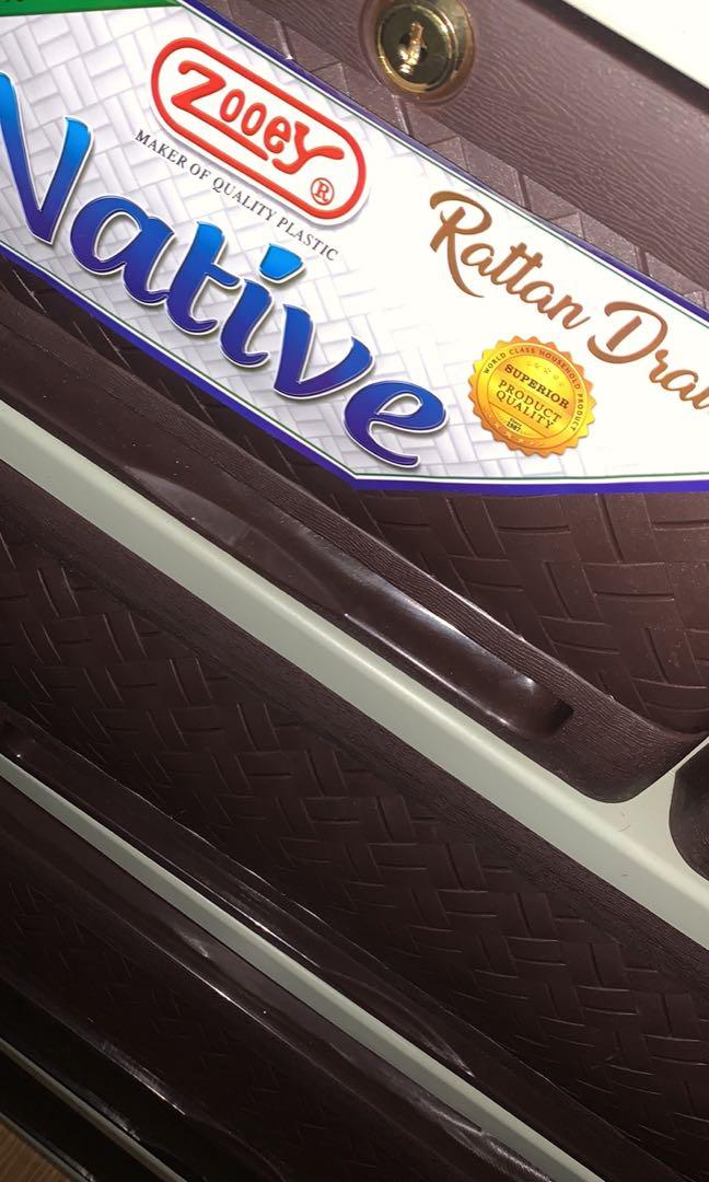 Zooey 5 Layer Native Rattan Drawer, Furniture & Home Living, Furniture ...