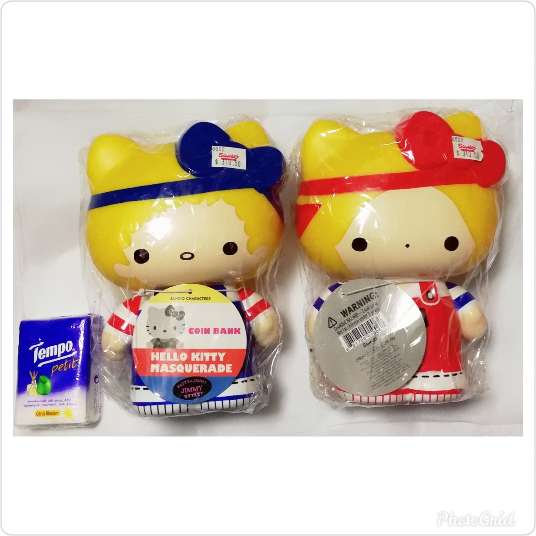 全新 Patty & Jimmy x Hello Kitty Crossover 正版 絕版 錢罌 Figure Sanrio Friends ...