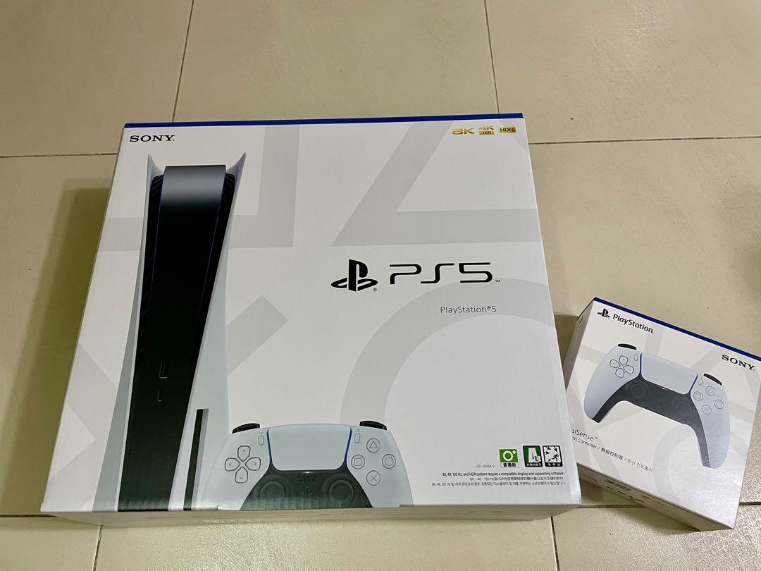 現貨 PS5 光碟版雙手制 PS5 （Ultra HD Blu- ray）with extra Dual Sense Controller ...