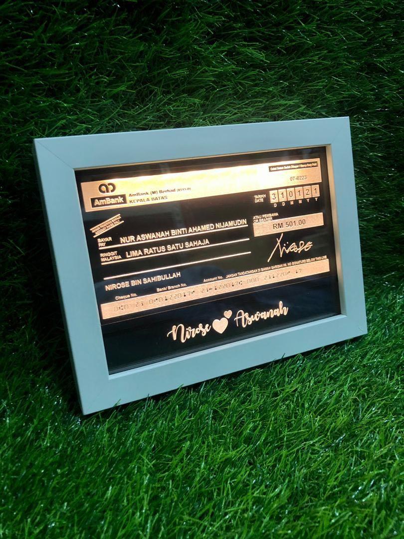Acrylic mock cheque, Everything Else on Carousell