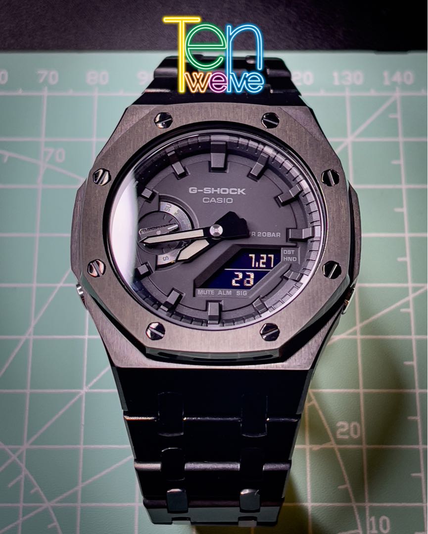 Casio G-Shock GA2100 GA2110 GA-2100 GA-2110 Stealth Bracelet Mod ...