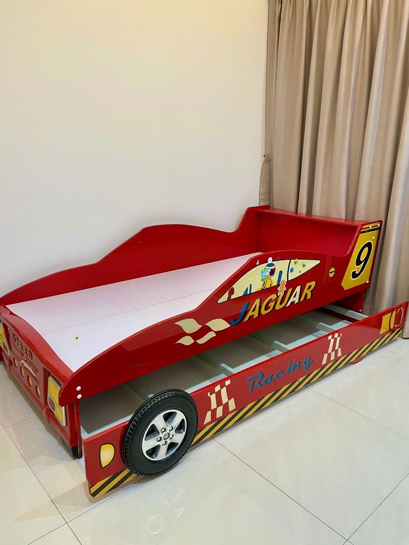 Children Double Decker Car bedframe, Furniture & Home Living, Furniture ...
