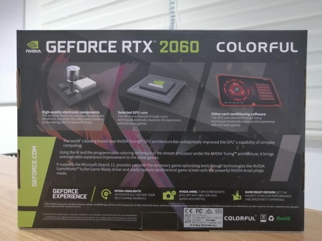 COLORFUL RTX 2060 BATTLE AX, Computers & Tech, Parts & Accessories ...