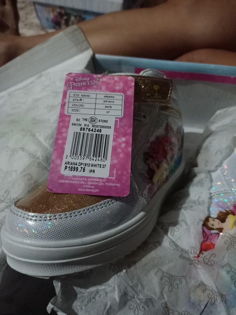 Disney Princess Highcut Rubber Shoes with lights (Brand New Mall Pull ...