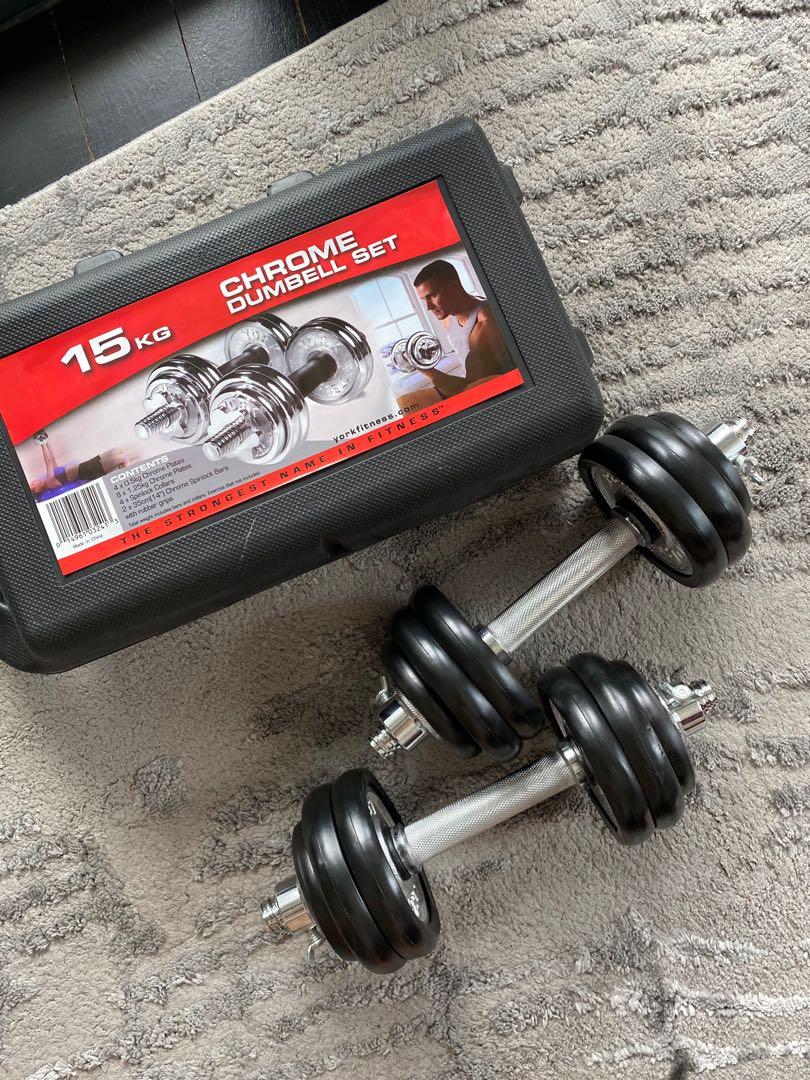 Dumbbell Set w option to extend, Sports Equipment, Exercise & Fitness ...