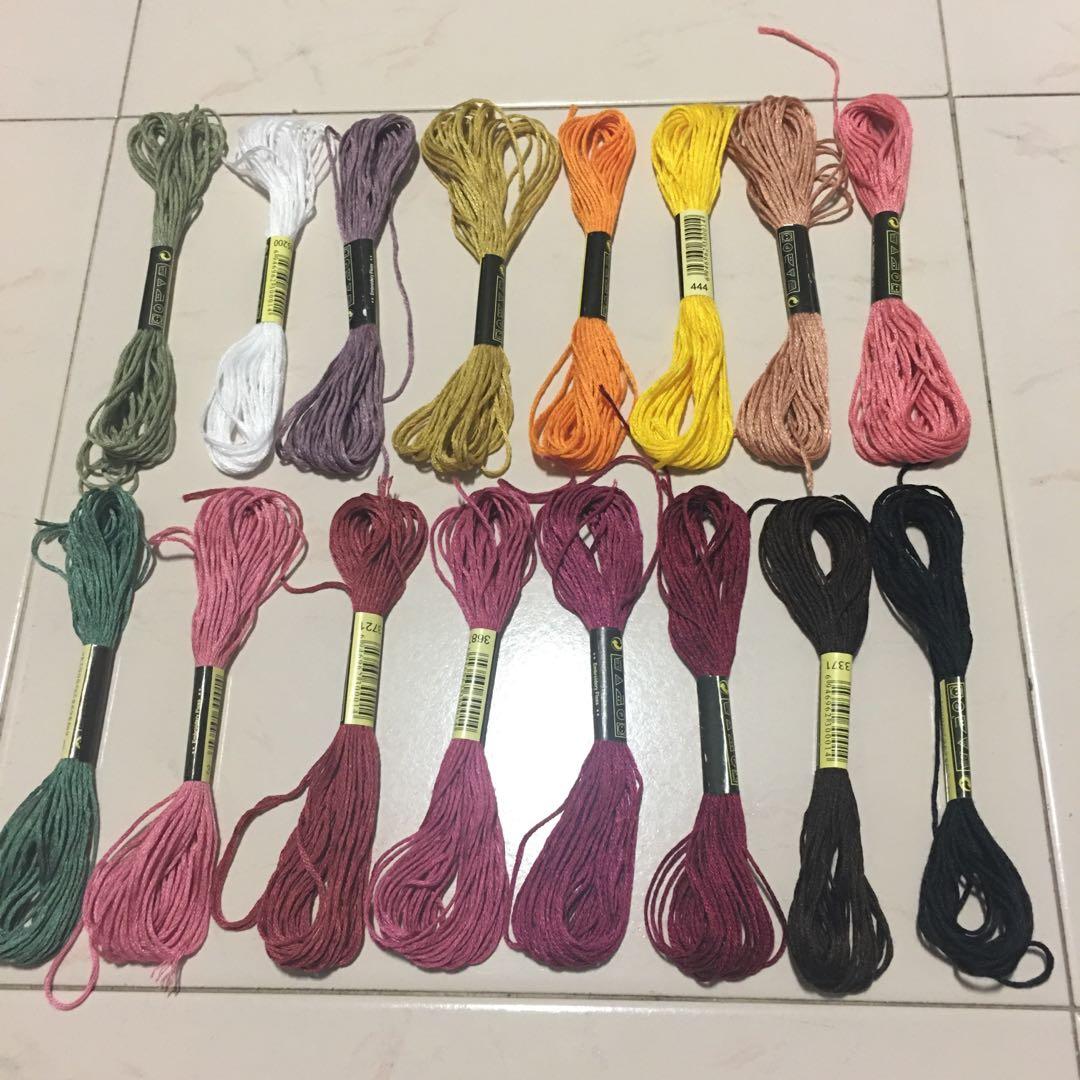 Embroidery Threads x 16, Hobbies & Toys, Stationery & Craft, Craft ...