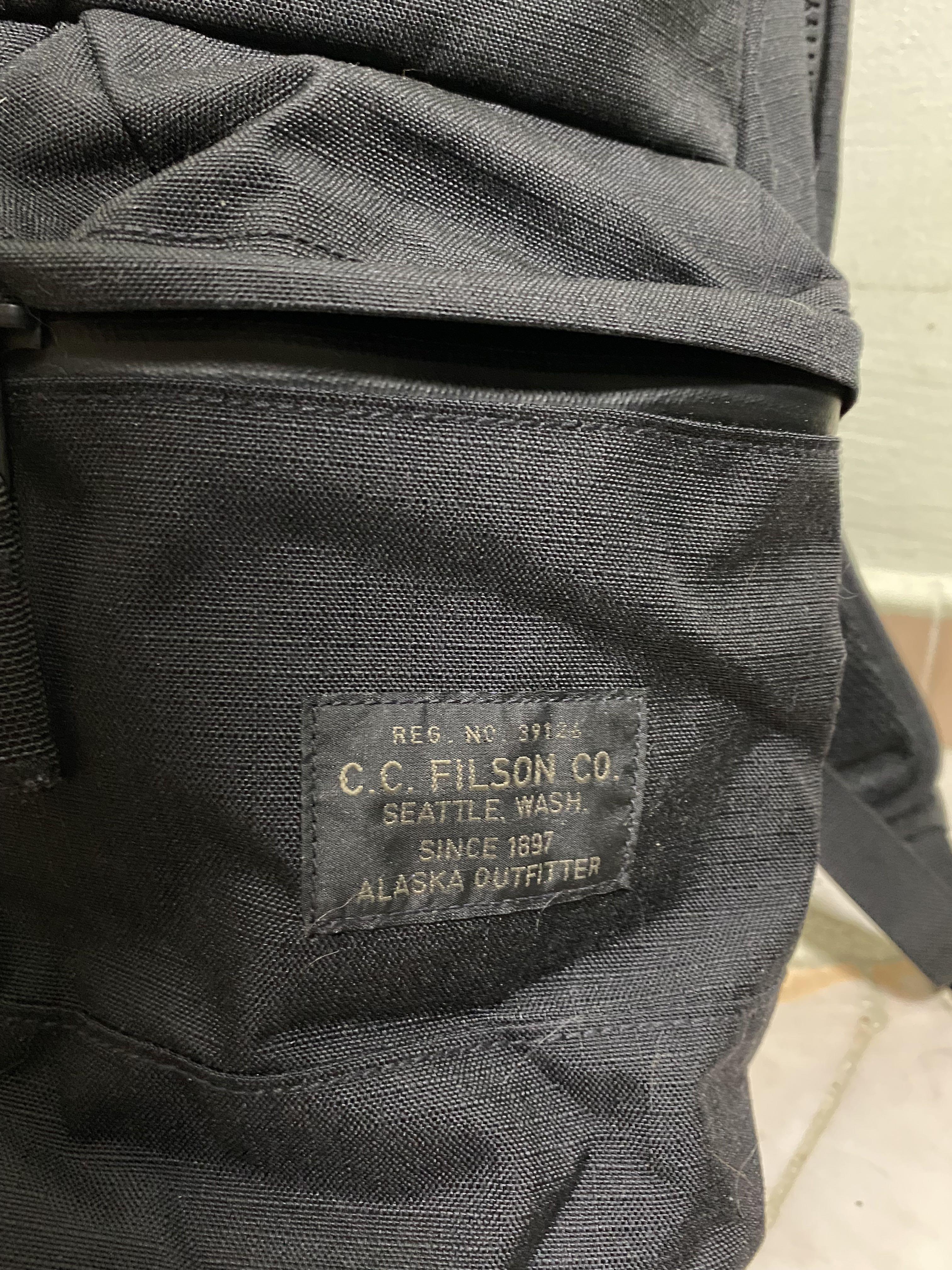 Filson Ripstop Nylon Backpack BLACK, Men's Fashion, Bags, Backpacks on ...