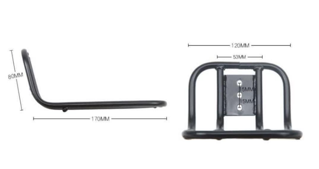 Front rack for folding bike, Sports Equipment, Bicycles & Parts, Parts ...