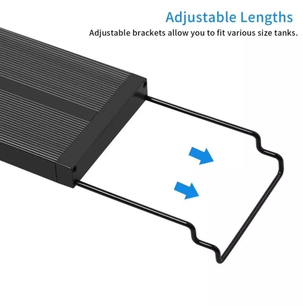 Full spectrum fish aquarium light. Fish tank light. 5 row led. With ...