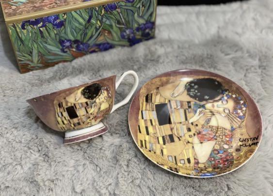 Gustav Klimt and Van Gogh Tea set, Furniture & Home Living, Kitchenware ...