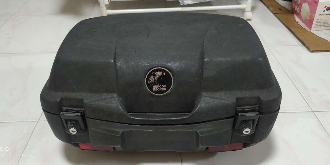 Hepco & Becker Junior 45L top box, Motorcycles, Motorcycle Accessories ...