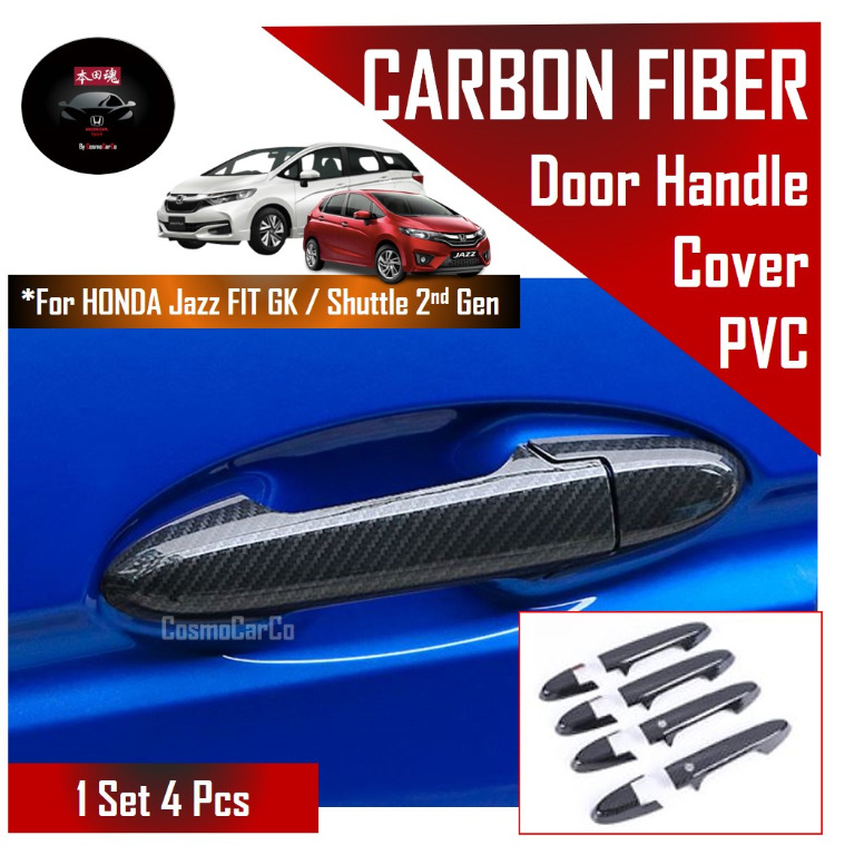 Honda Jazz FIT & SHUTTLE 2nd Gen 2015-2019 CARBON FIBER Door Handle ...