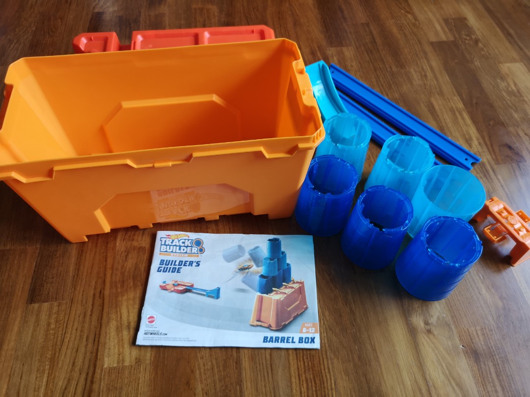 Hot Wheels Track Builder Barrel Box, Hobbies & Toys, Toys & Games on ...