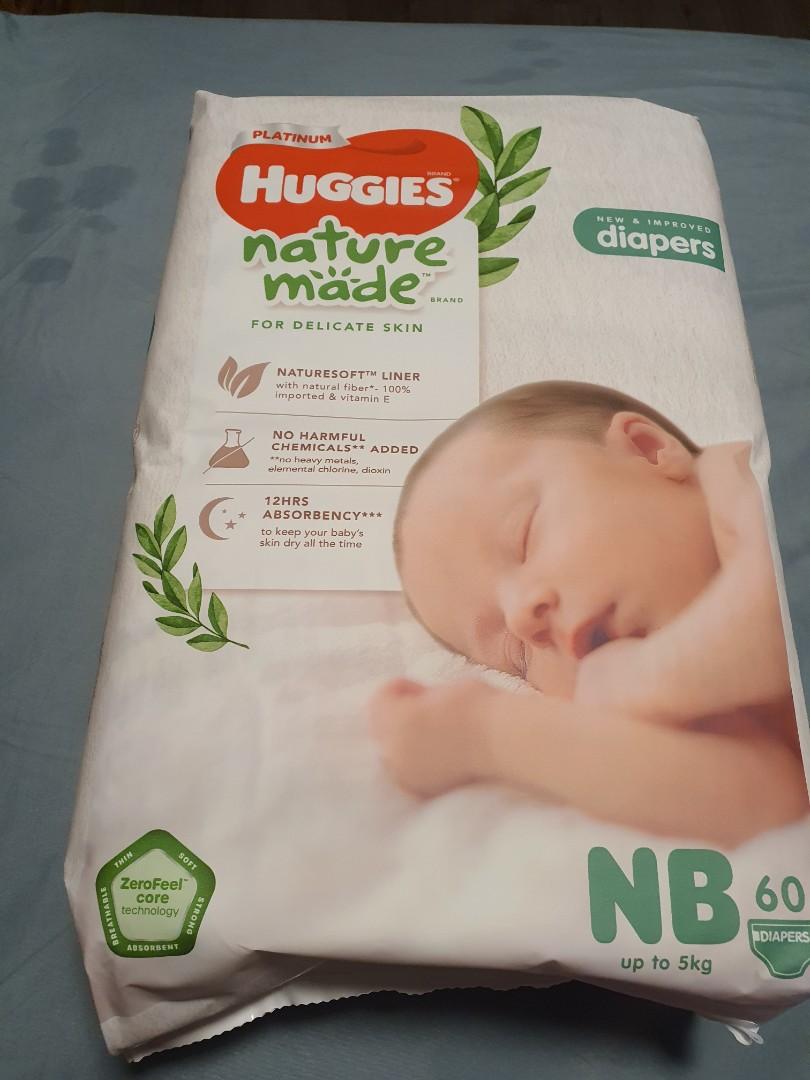 Huggies Nature Made Newborn, Babies & Kids, Bathing & Changing, Diapers ...