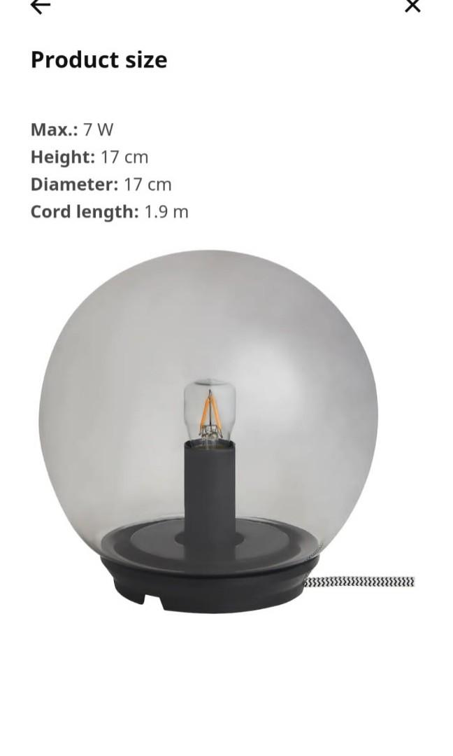 IKEA FADO light, Furniture & Home Living, Lighting & Fans, Lighting on ...