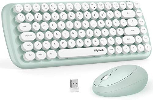 Jelly Comb Wireless Keyboard and Mouse set for Laptop Computer Desk ...