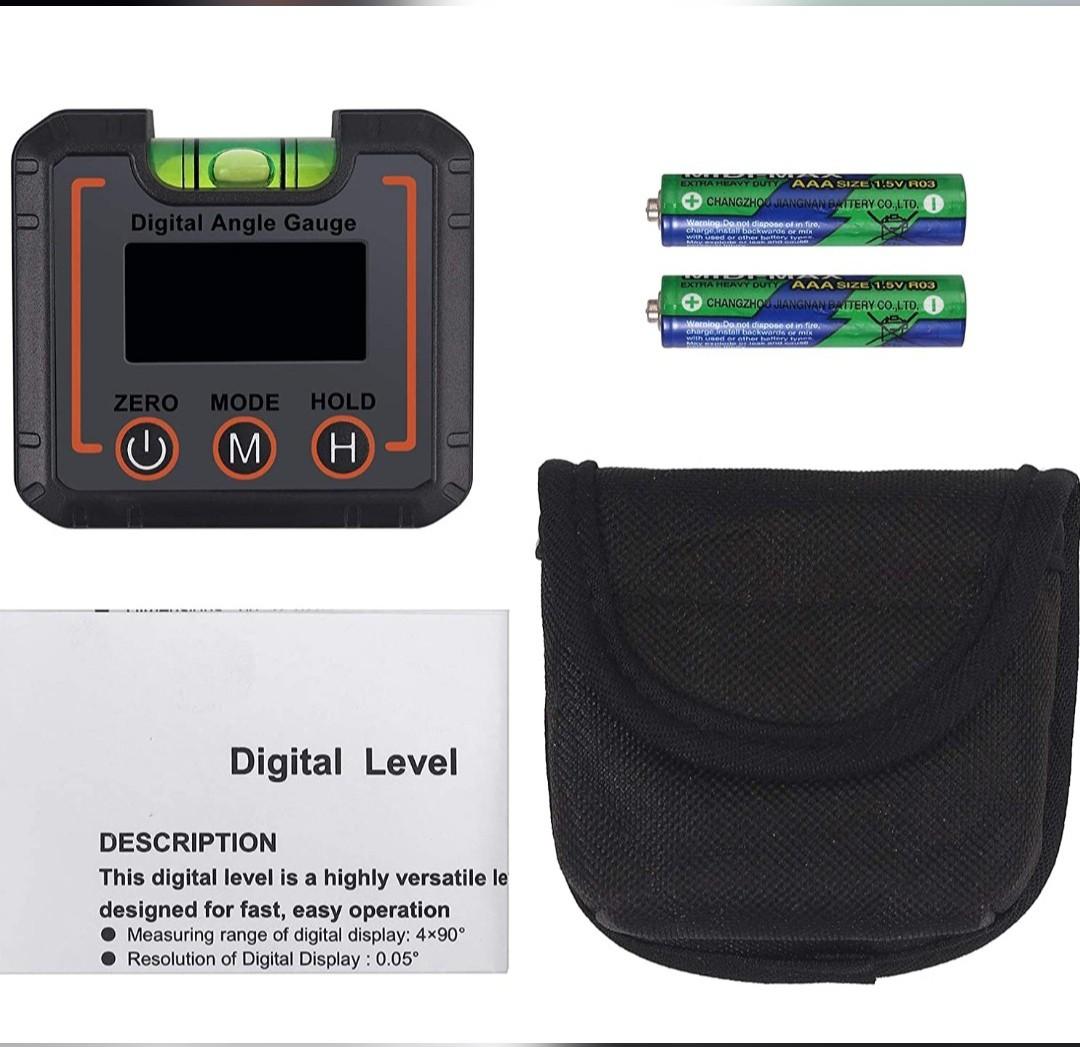 Justech Digital Level Angle Gauge Digital Angle Finder Inclinometer ...