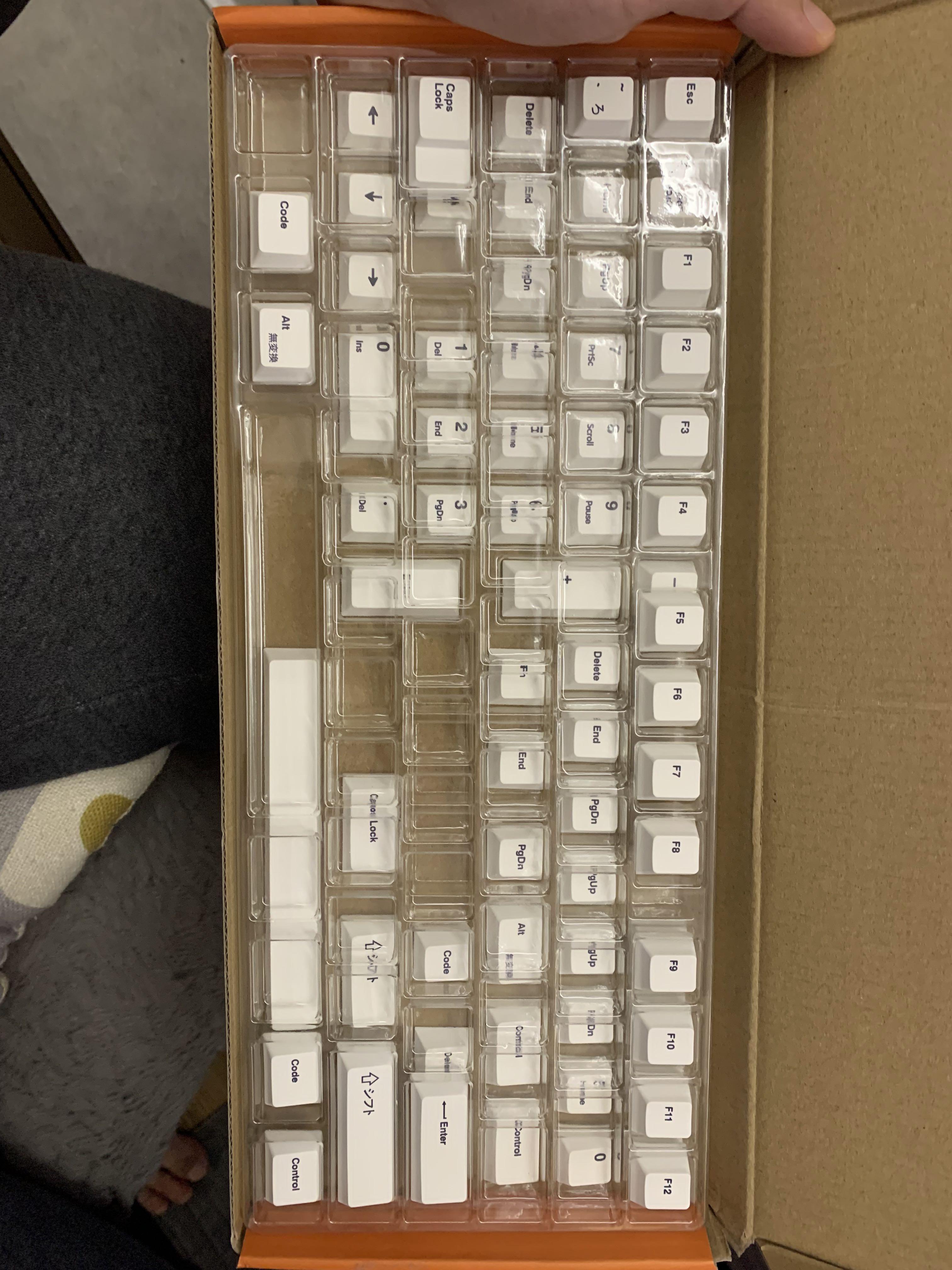 KBDFans PBT Black on White Keycaps with Japanese Sublegends, Computers ...